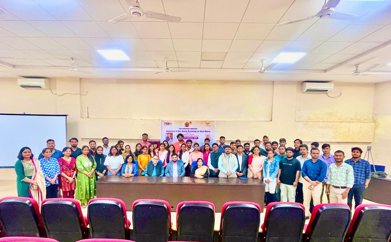 Workshop on Application of Geo-Spatial Technology for Viksit Bharat by Dept. of Geography ...